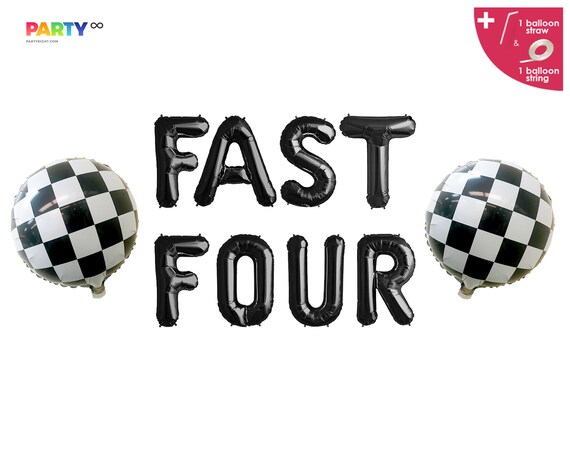 Fast Four 4th Racing Car Themed F1 Theme Birthday Party - Etsy