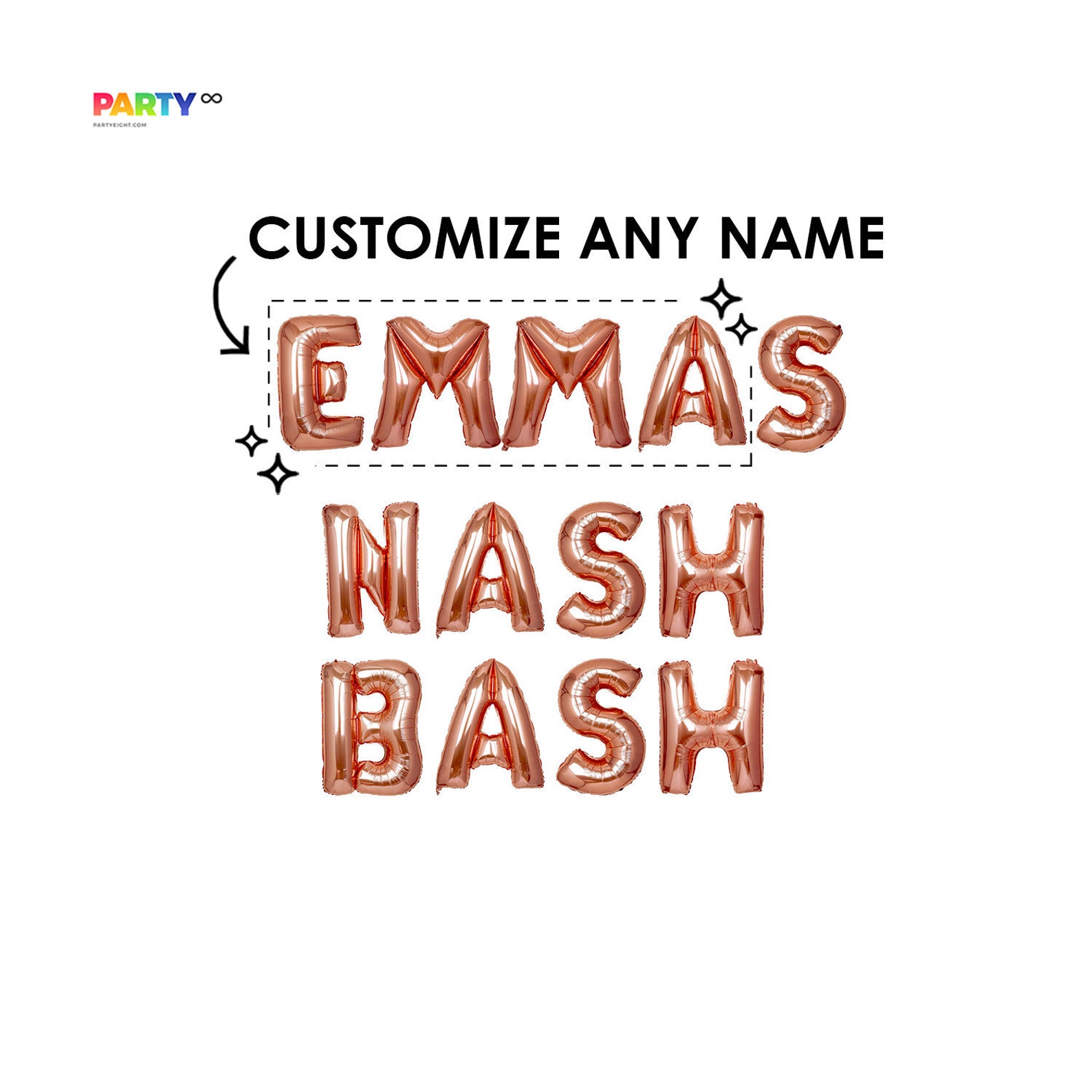 Nash Bash Bachelorette Party Decor Balloon Banner Customize - Etsy