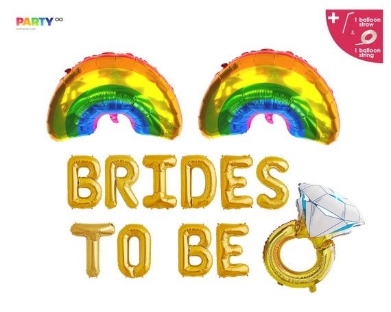Lesbian Bachelorette Bridal Shower Decorations Banner Brides To Be