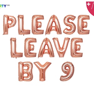Please Leave by 9 Balloon Banner | Funny Party Banner | Ugly Sweater ...