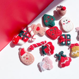 Christmas Felt Decorations Felt Gingerbread Man Felt Snowman Felt ...