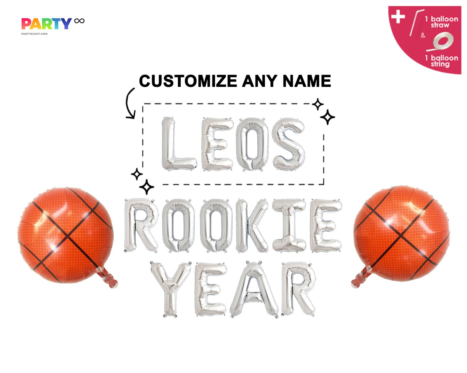 Customize 1st Rookie Year Banner Basketball NBA Theme - Etsy