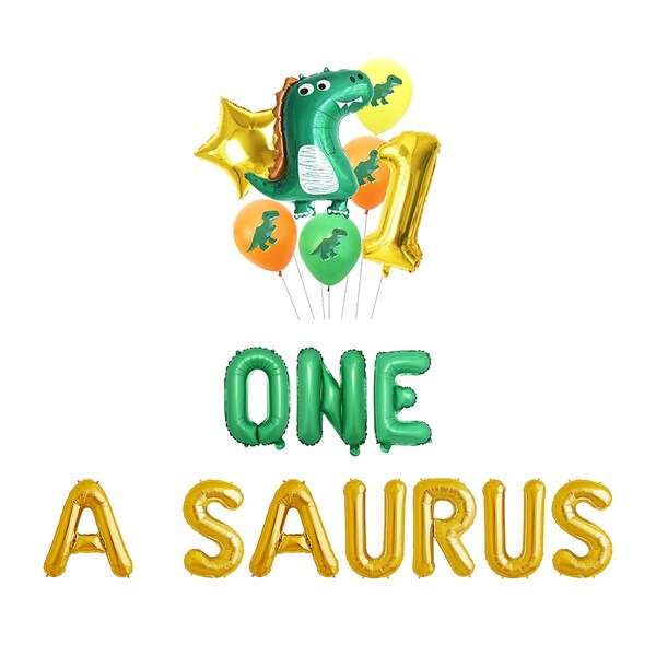 One a Saurus Birthday Banner - Etsy
