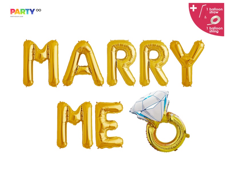 Marry Me Balloon Banner Marriage Proposal Sign/banner | Etsy