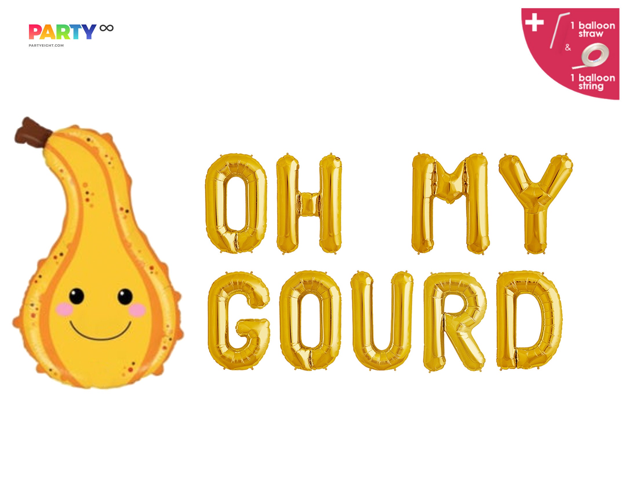 Oh My Gourd Banner Fall Themed Party Decorations Pumpkin | Etsy