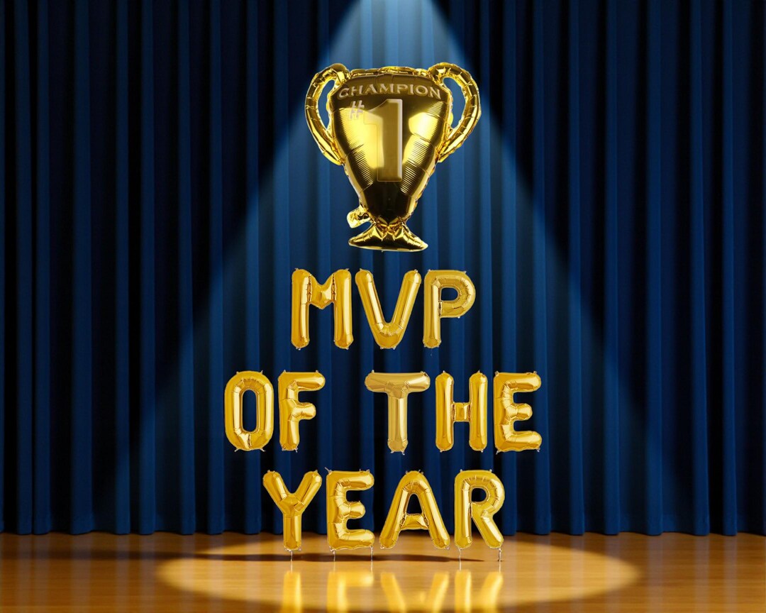 MVP of the Year Balloon Banner: Sports Theme Birthday Party Decor With ...