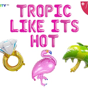 Tropic Like Its Hot Banner Tropical Bachelorette Party - Etsy
