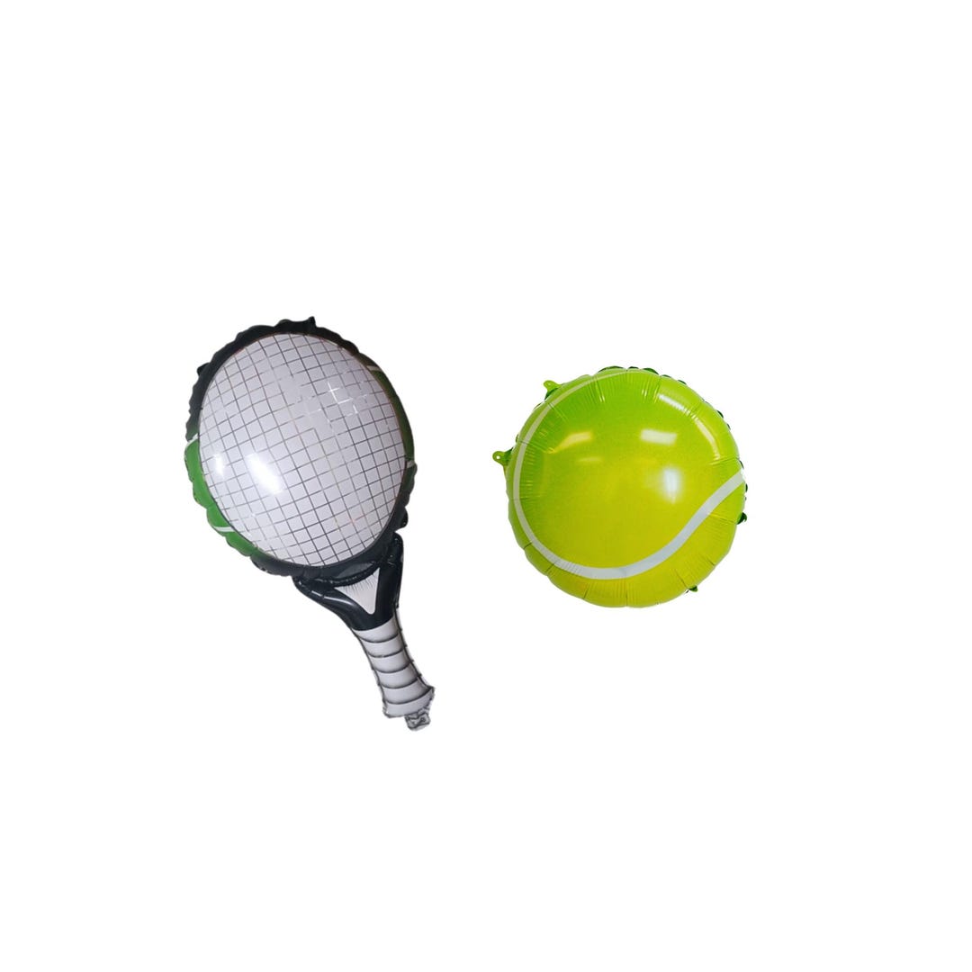 Tennis Balloon Party Decor: Racket & Ball Set - Etsy