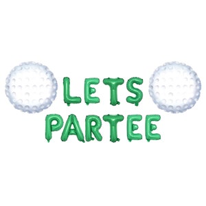 Lets Par Tee Banner | Golfing Birthday Party | Golf Themed Birthday ...