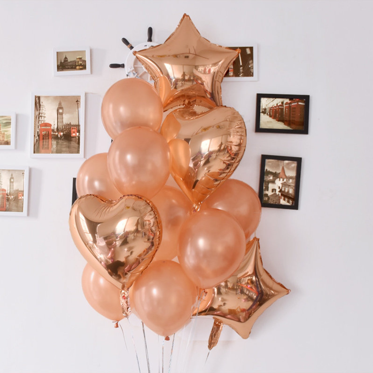 Rose Gold Balloon Bouquet Rose Gold Party Theme Balloon - Etsy