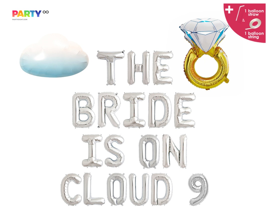 The Bride is on Cloud 9 Bachelorette Party Decor | Bach Party ...