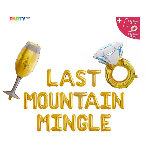 Last Mountain Mingle Banner | Mountain theme Bachelorette party ...