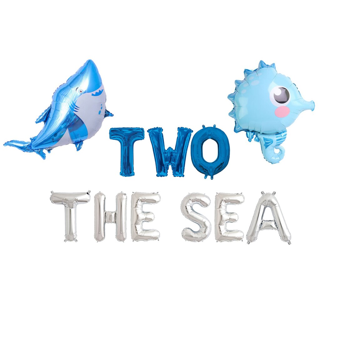 Two the Sea Banner | Under the Sea Birthday 2nd Birthday Party | Under ...