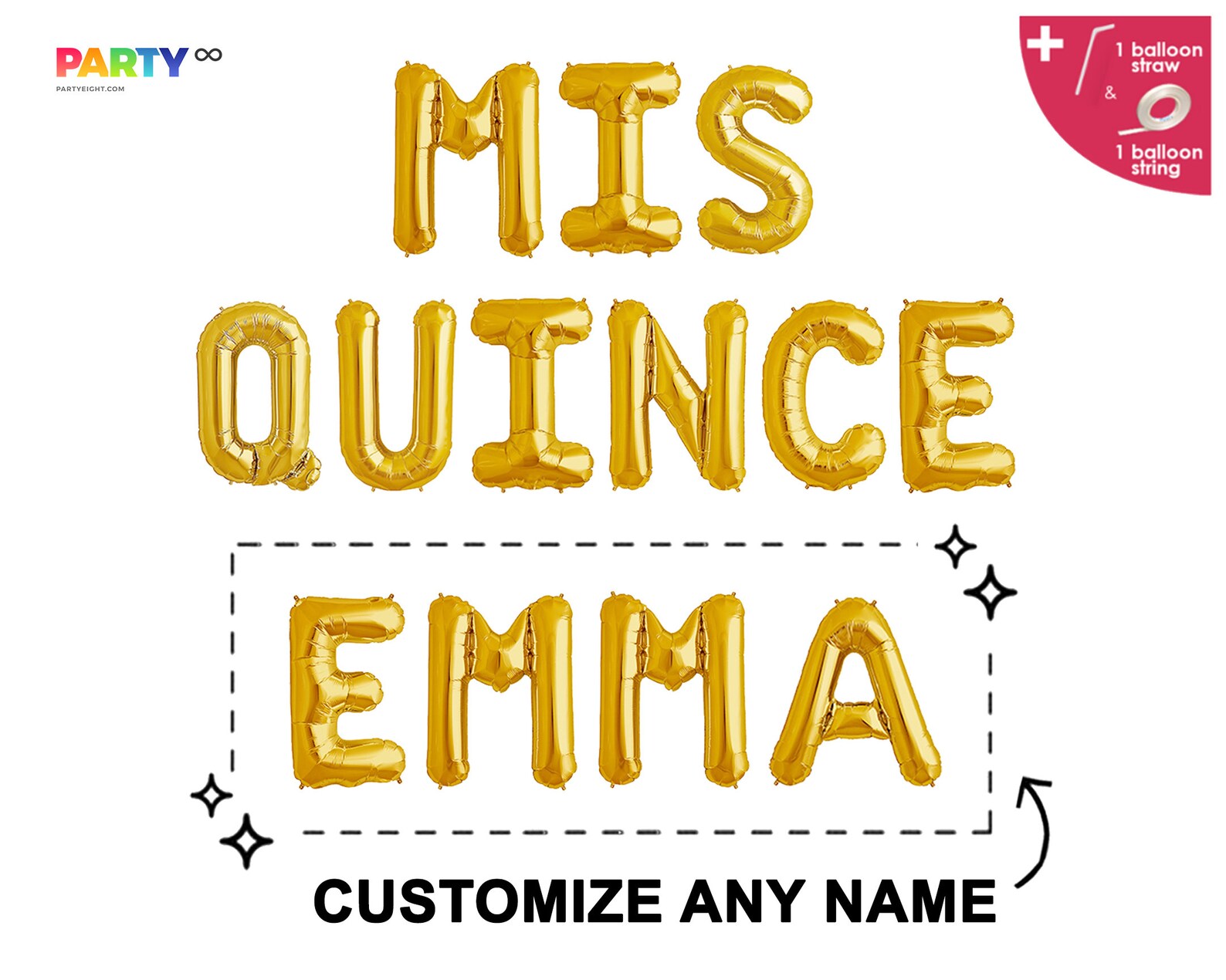 Mis Quince Banner Custom Personalized Quinceanera Cursive - Etsy