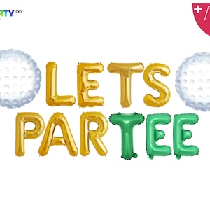 Lets Par Tee Banner | Golfing Birthday Party | Golf Themed Birthday ...