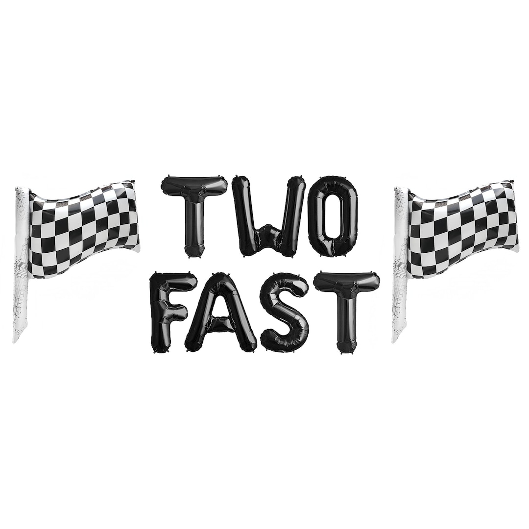 Two Fast 2nd Racing Car Themed F1 Theme Birthday Party Decoration ...