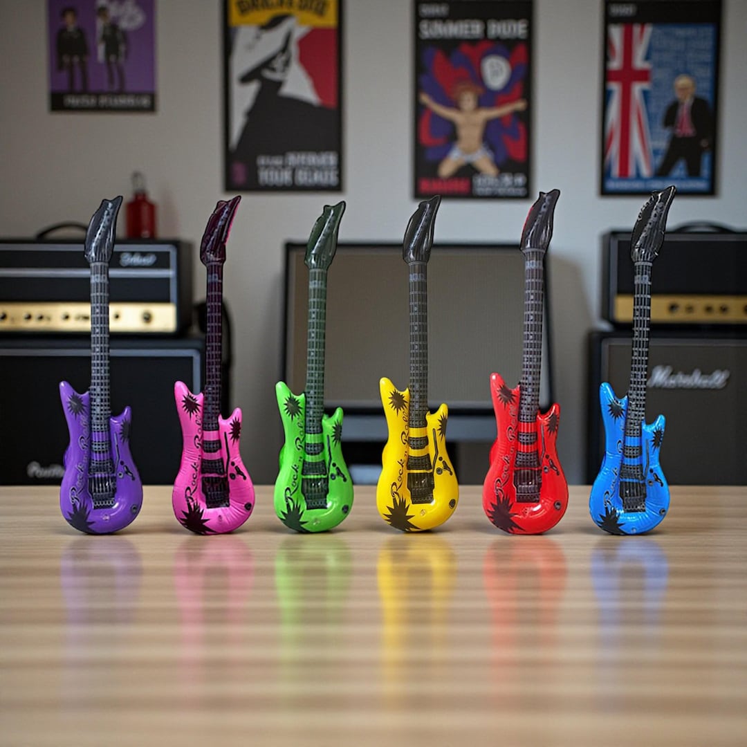 Inflatable Guitar Balloon: Rock Music Party Decoration (36 Inch) - Etsy