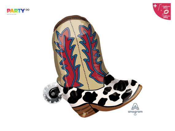 Yeehaw Cowboy Boot Balloon | Yeehaw Cowgirl Boots Balloons | Nash Bash ...