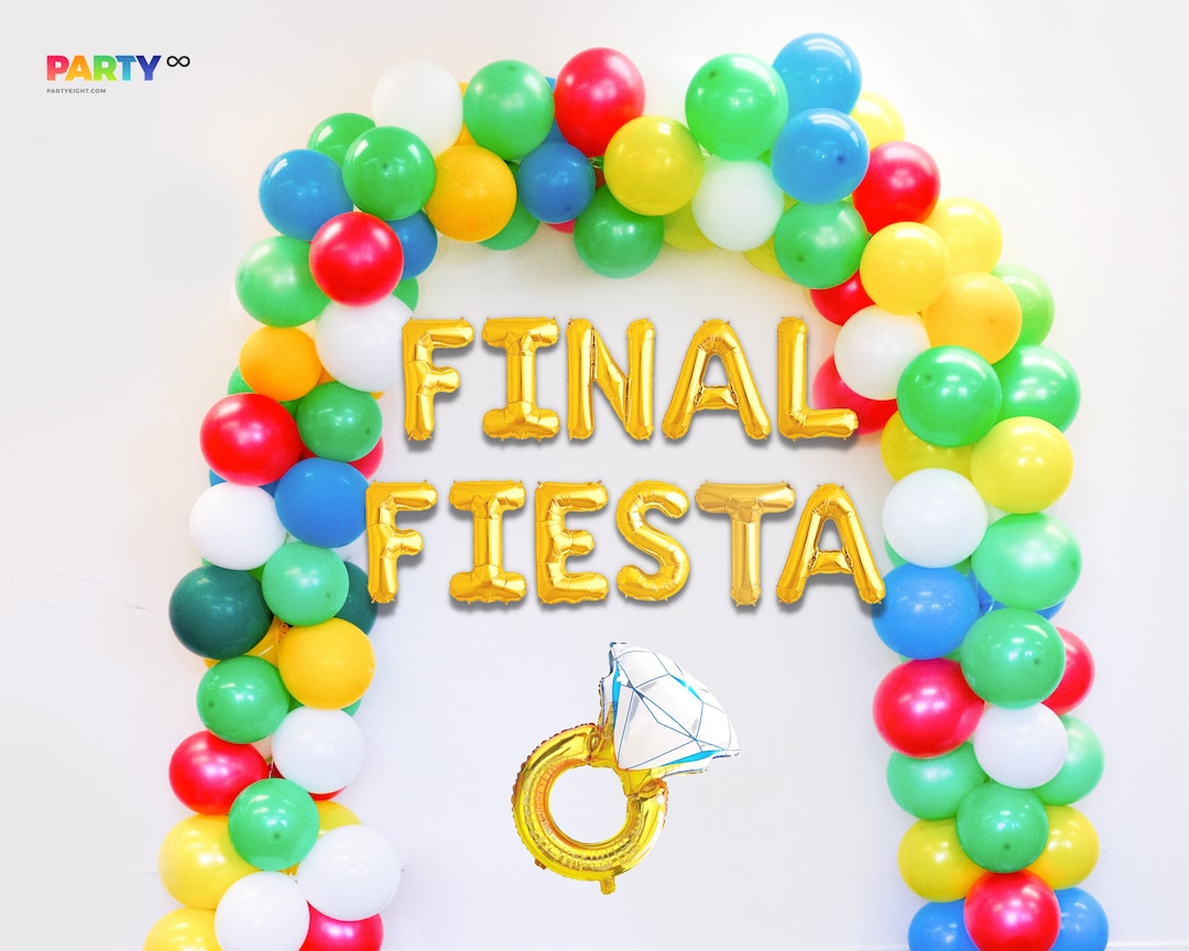 Final Fiesta Balloon Garland Final Fiesta Bachelorette Party - Etsy