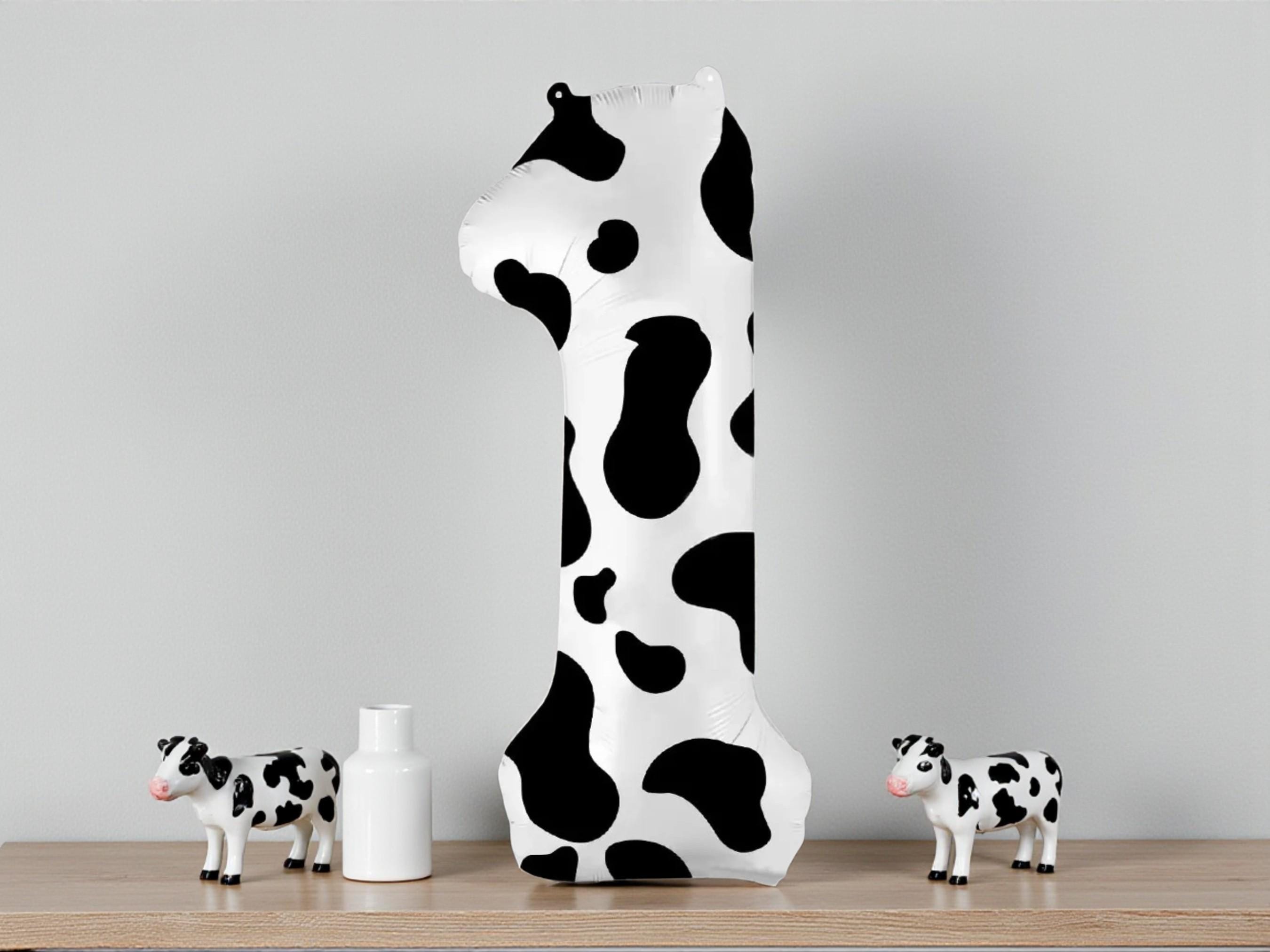 Cow Print Number 1 Balloon: Farm Birthday Party Decoration - Etsy