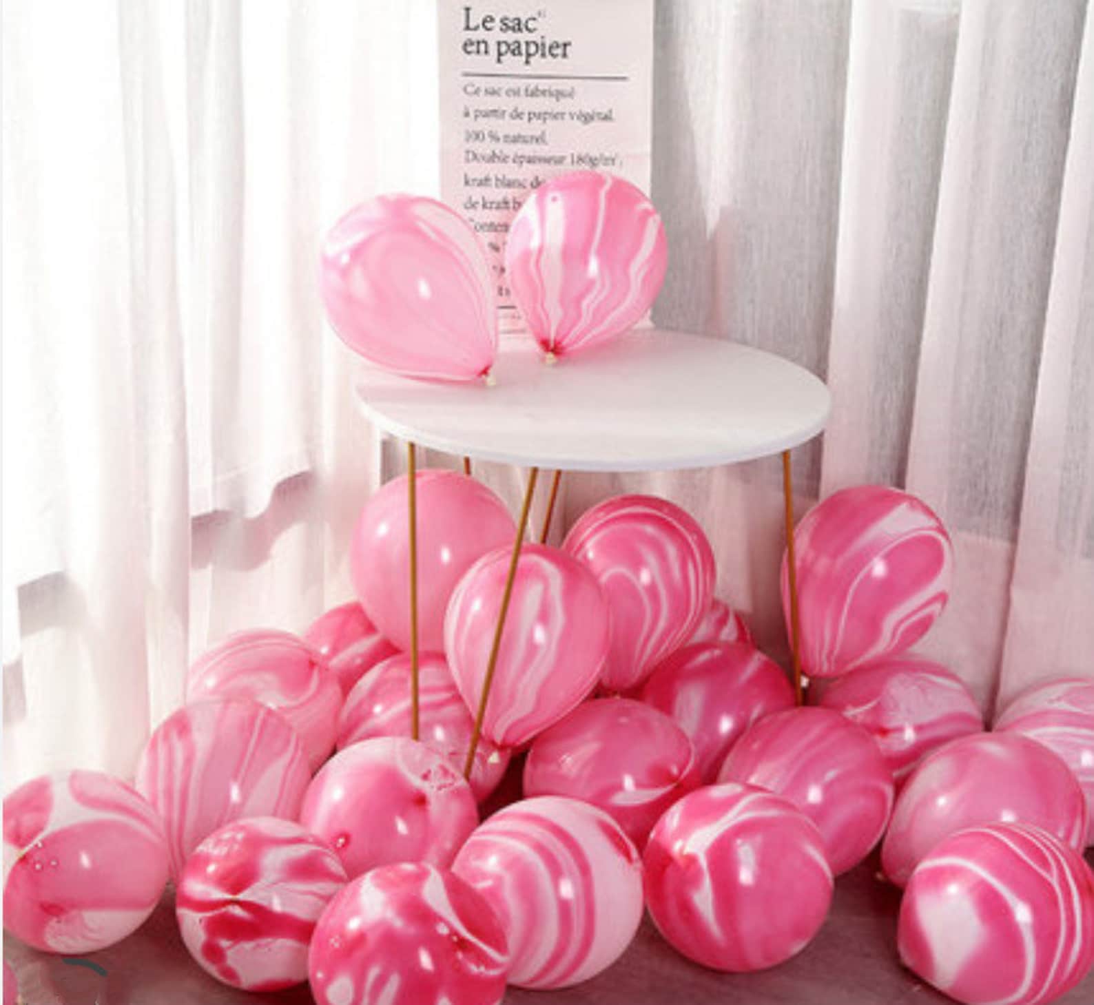 Marble Balloons | Birthday Party Decoration Balloon | Baby Shower ...
