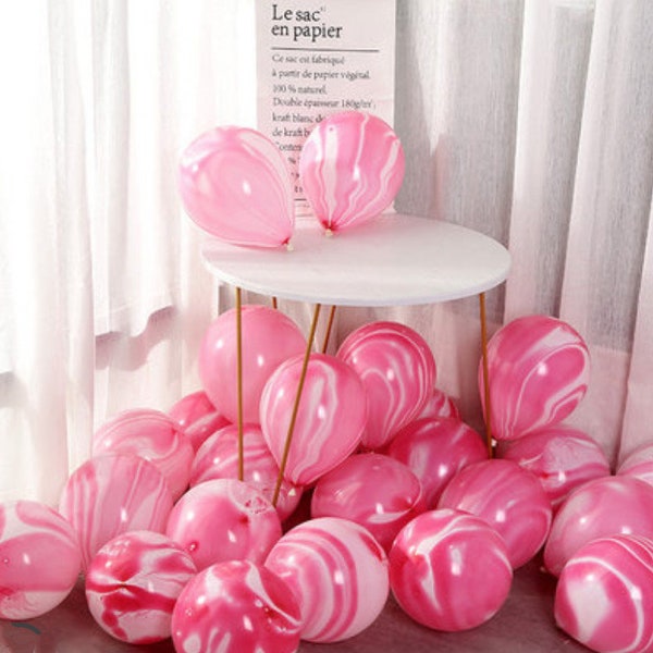 Marble Balloons - Etsy