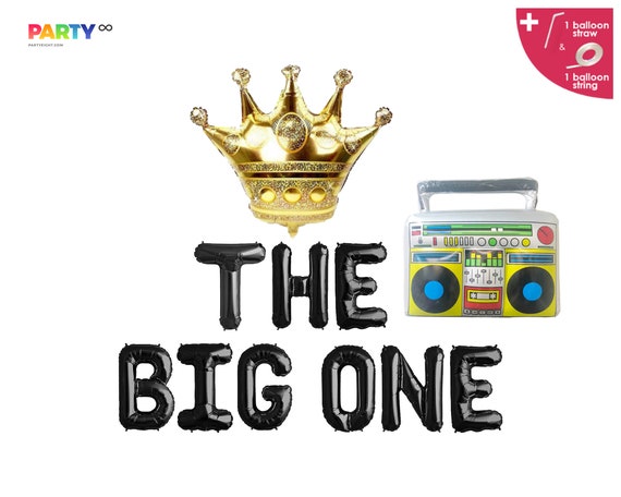 Notorious One Birthday Balloon Banner Decorations | Hip Hop The Big One ...
