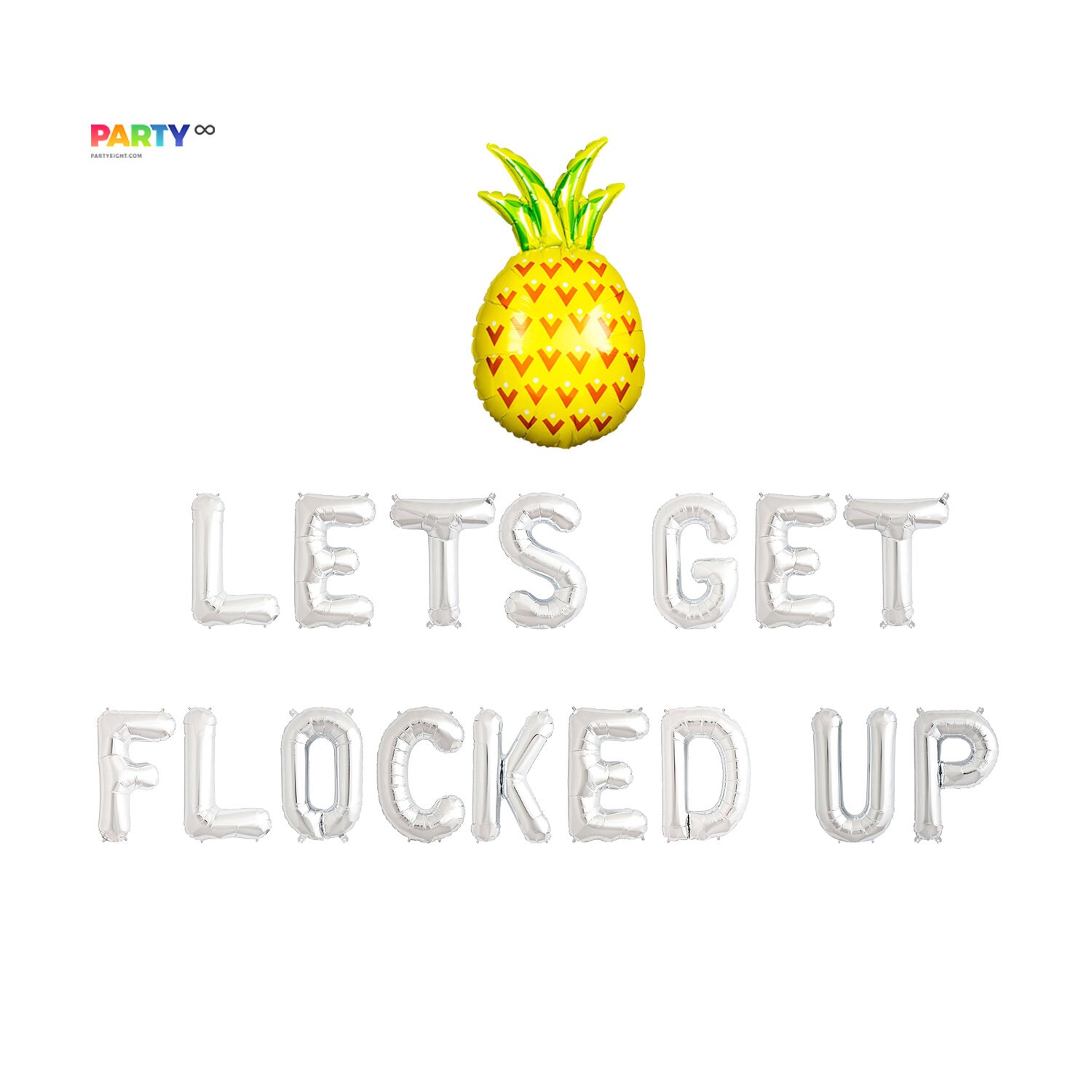 Lets Get Flocked up Balloons Banner Bachelorette Party | Etsy