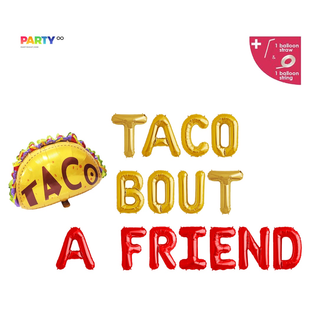 Taco Bout A Friend Banner | Valentines Day Party Decorations ...