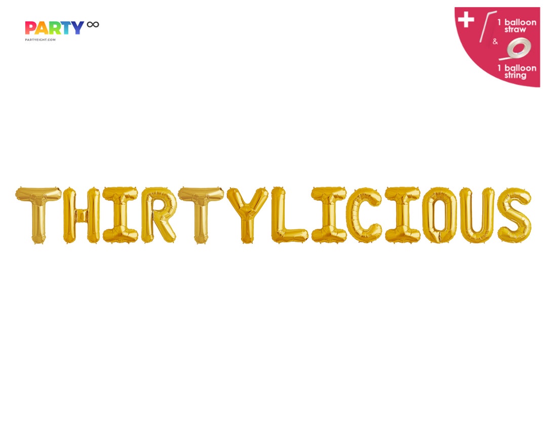 Thirty Licious Banner | 30th Birthday Party Decor | 30 35th 39th ...