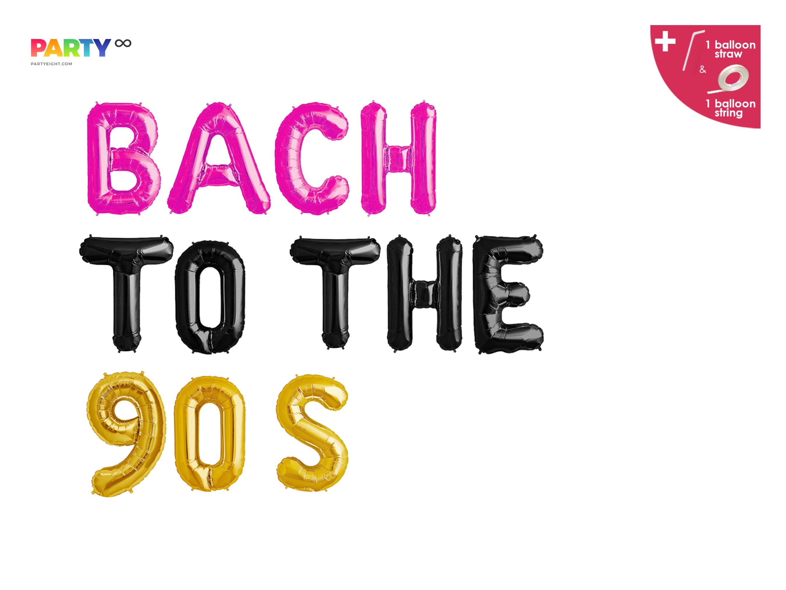 Bach to the 90s Balloon Banner 90s Themed Bach Party 90s - Etsy