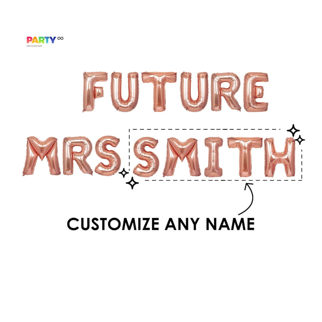 Future Mrs Custom Balloon Banner Bridal Shower Decoration Custom ...