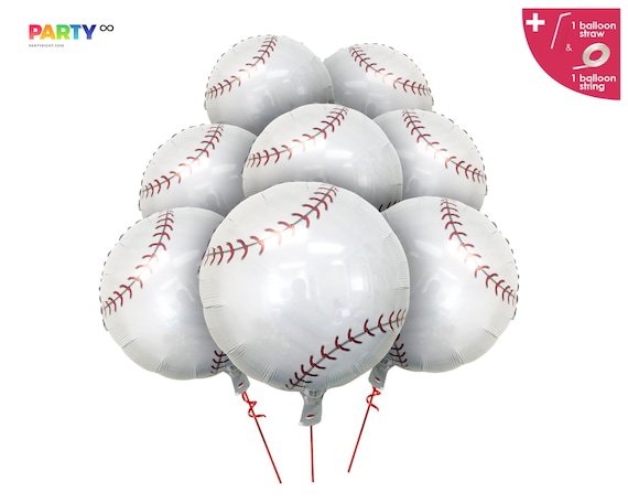Sports Fans Birthday Party Baseball Bouquet Balloon Decorations ...