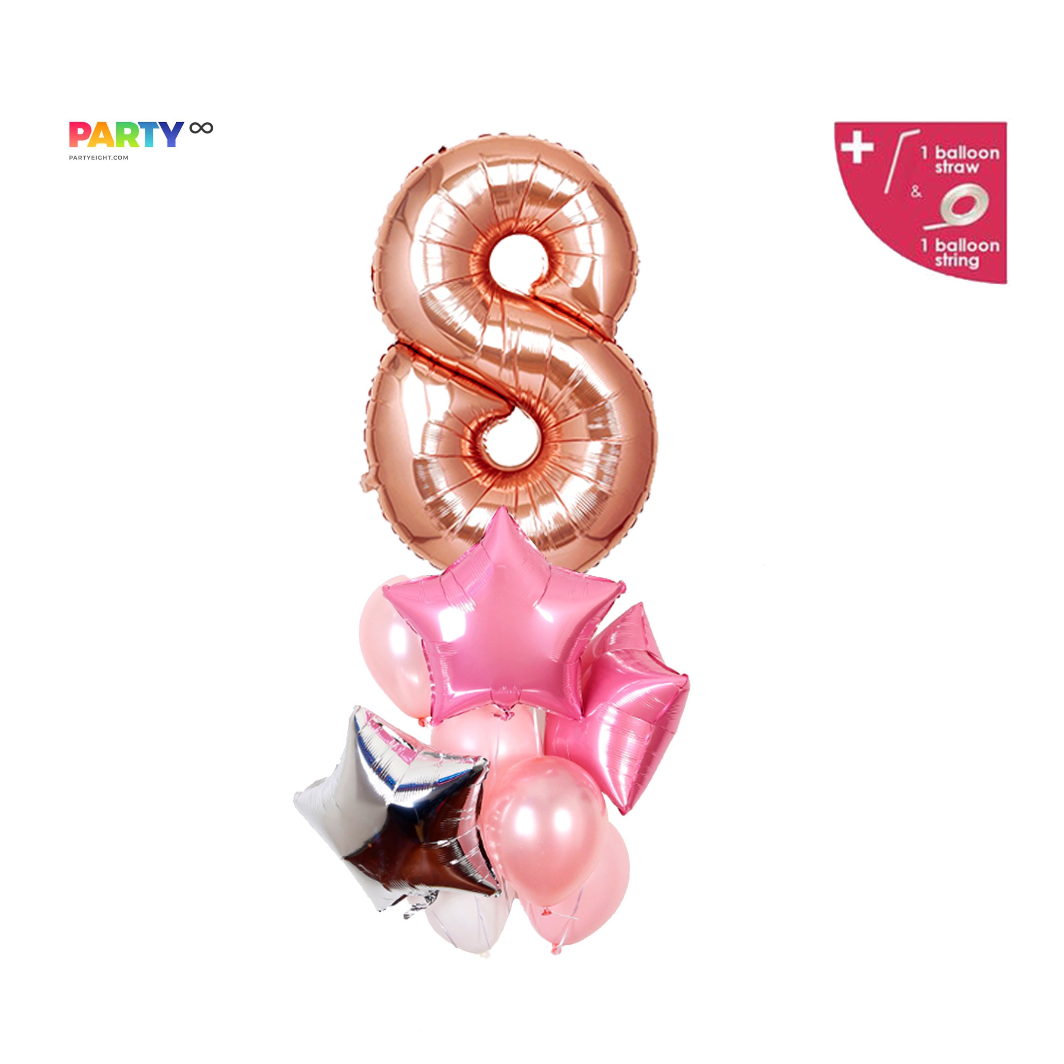 8th Birthday Balloon Bouquet 8th Birthday Party Boy - Etsy