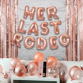 Her Last Rodeo Balloon Banner Bachelorette Party Decorations - Etsy