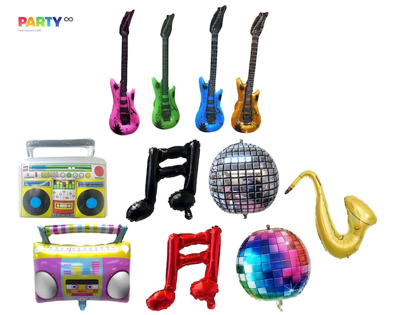 music themed party decorations | Saxophone Balloon | Music Concert ...