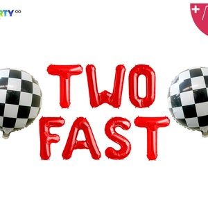 Two Fast 2nd Racing Car Themed F1 Theme Birthday Party Decoration ...