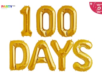 100th Day Celebration Balloon Kit Korean 100 Days | Etsy