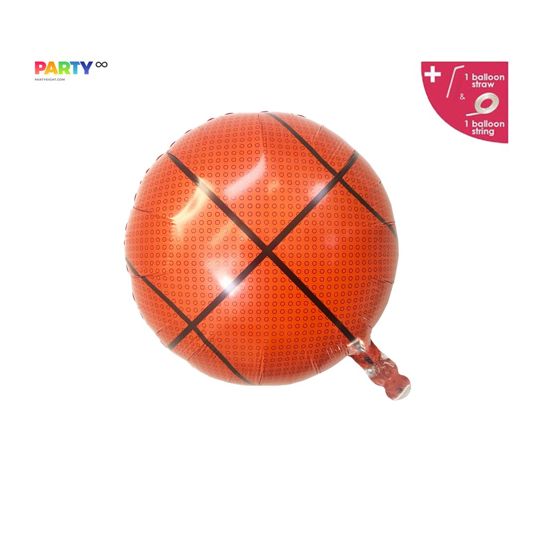 Basketball Balloon 18 Inch Foil Balloon | Basketball Party | Sports ...