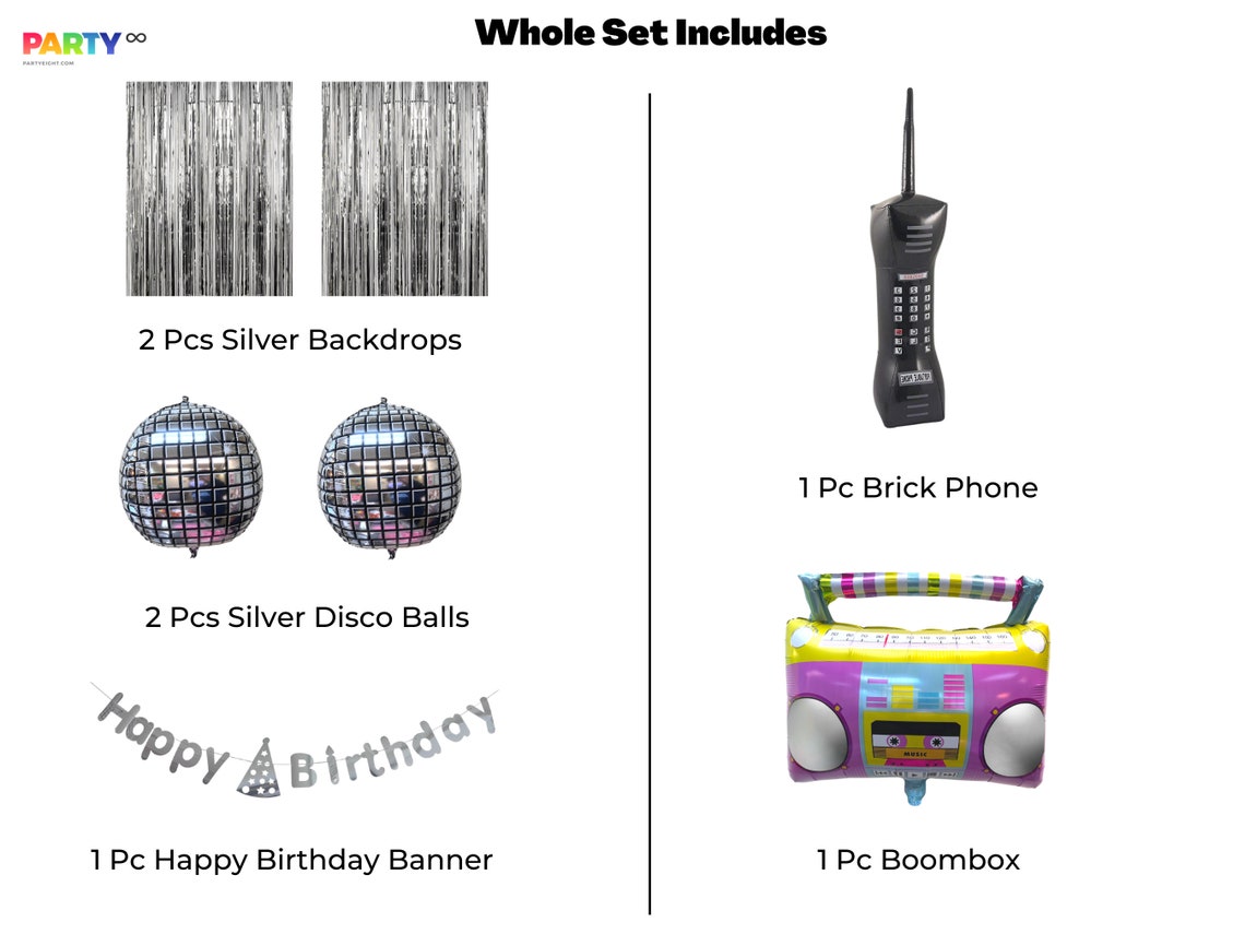 90s 2000s Y2K Theme Birthday Party Decorations Set Vintage - Etsy