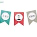 I Am One Today Banner: First Birthday Cake Smash Decor - Etsy