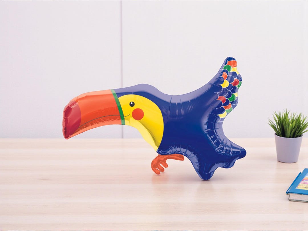 Jumbo Toucan Foil Balloon: Tropical Safari Party Decor (35 Inch) - Etsy
