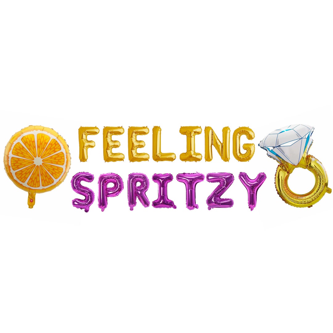 Feeling Spritzy Balloon Banner: Citrus Bachelorette Party Decor - Etsy