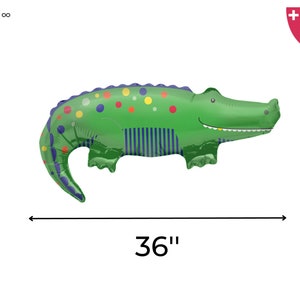 Crocodile Foil Balloon | Alligator Balloon | Jungle Birthday Party ...
