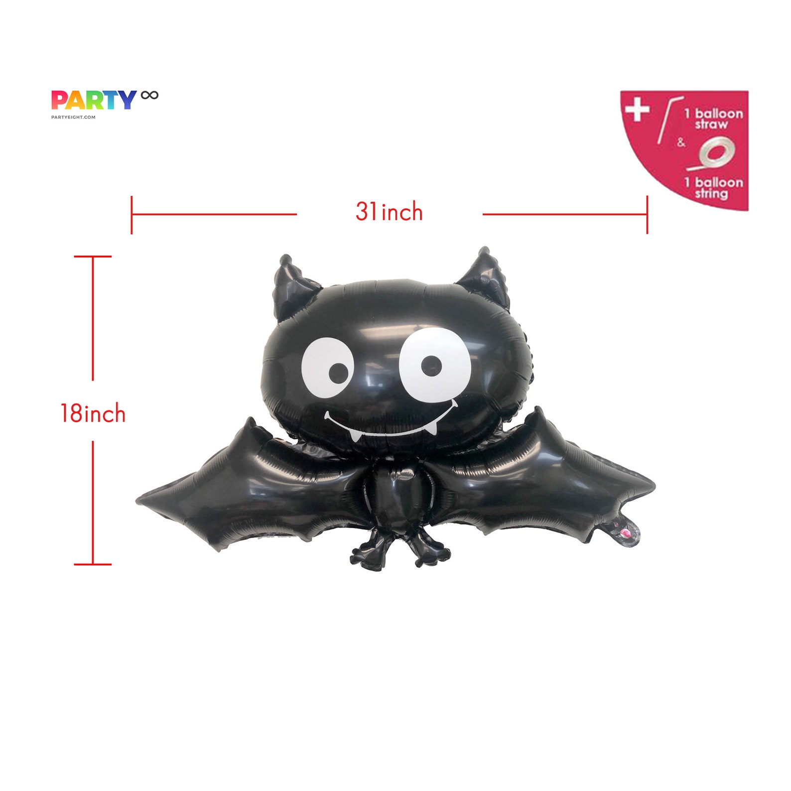 31" Bat Balloon: Halloween Party Decoration - Etsy