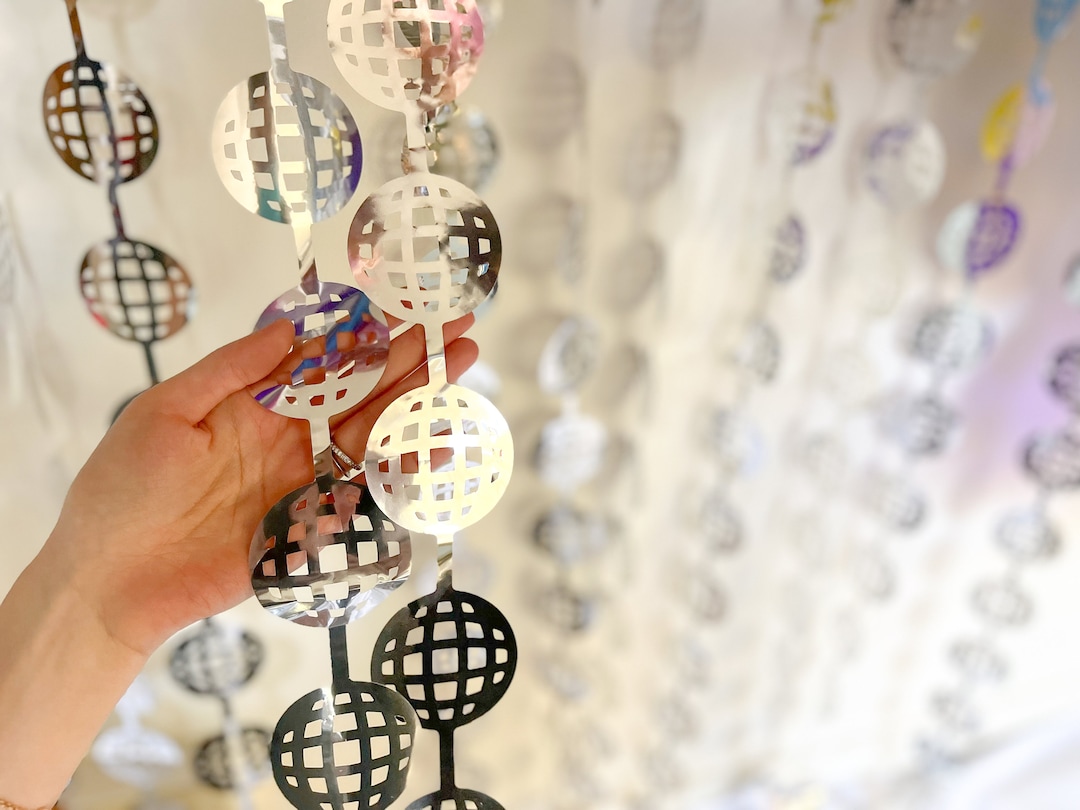 Disco Ball Foil Curtain: 70s Party Backdrop - Etsy