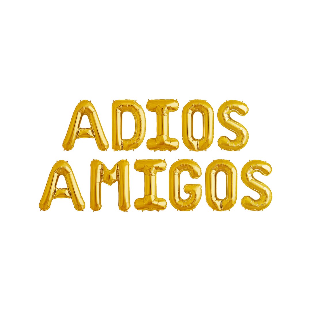 Adios Amigos Banner Balloon | Mexican Birthday Party Decor | Adios ...