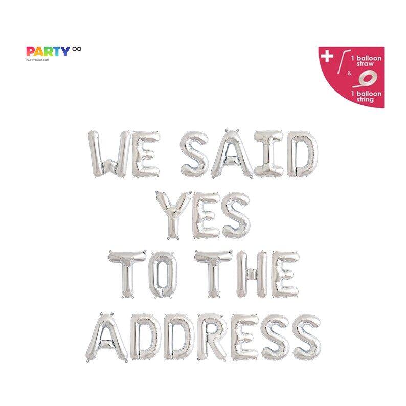 We Said Yes to the Address Banner New Home Party Decoration - Etsy