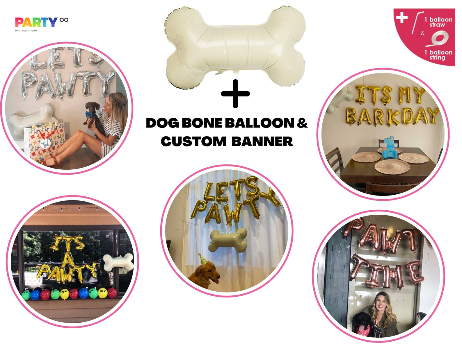 Lets Pawty Balloons Dog Puppy Birthday Party Decoration - Etsy