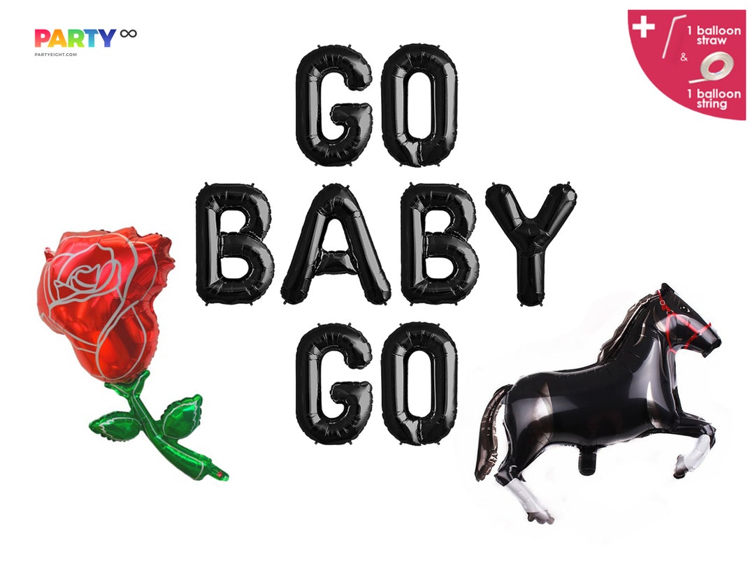 Go Baby Go Banner Kentucky Derby Baby Shower Decorations | Horse Race ...